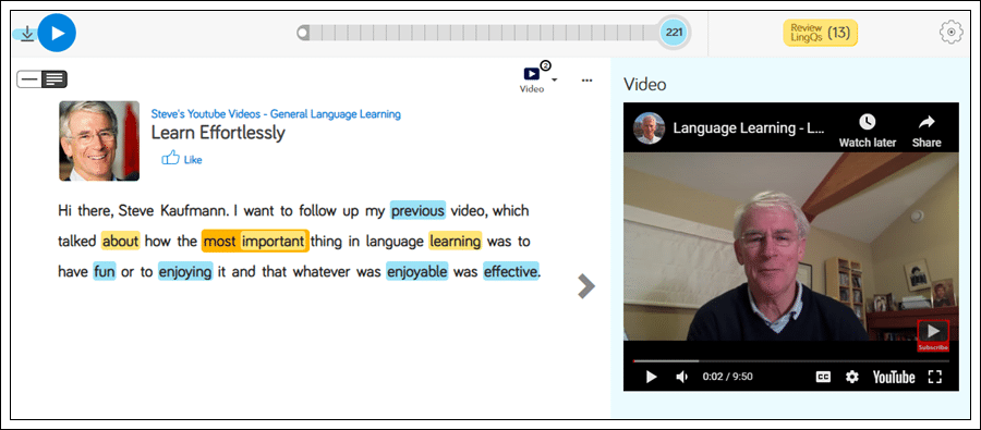 Learning a Second Language Effortlessly - The Linguist